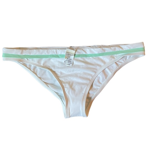 l*space | Swim | L Space Swimwear White With Mint Green Trim Bikini ...